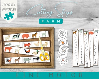 Shapes Cutting Strips | Preschool & Homeschool Activity | Fine Motor ...