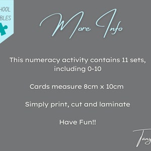 Preschool Counting Activity | Matching Cards | Numbers 0 - 10 | PDF ...