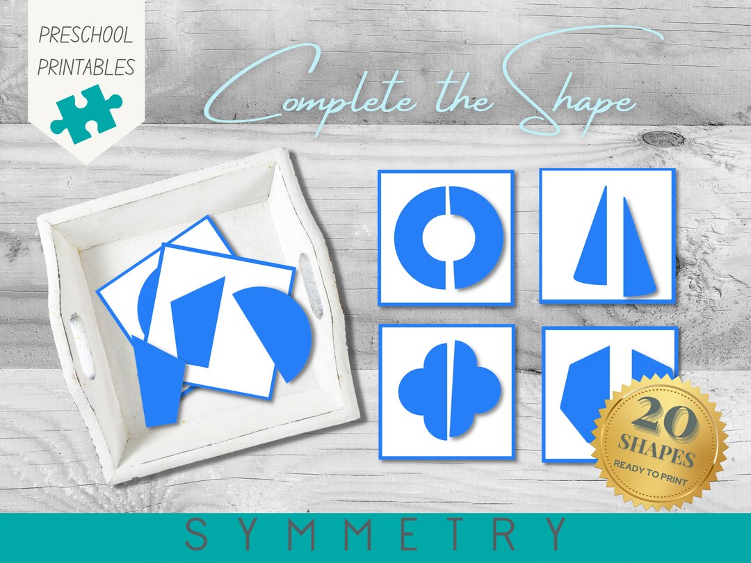 Symmetry & Shapes Activity for Preschool and Homeschool | Perceptual ...