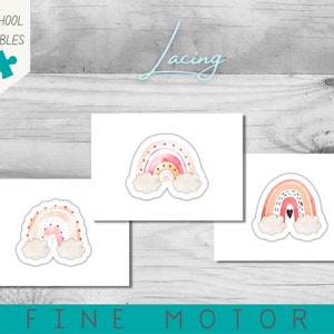 Rainbow Lacing Card Activity | Preschool & Homeschool | Montessori ...