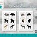 African Animal Shadow Matching Cards | 12 Sets | PDF Printable - Etsy