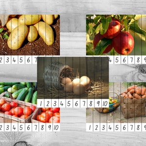 Farm Produce Number Puzzle | 1-10 | PDF Printable - Etsy