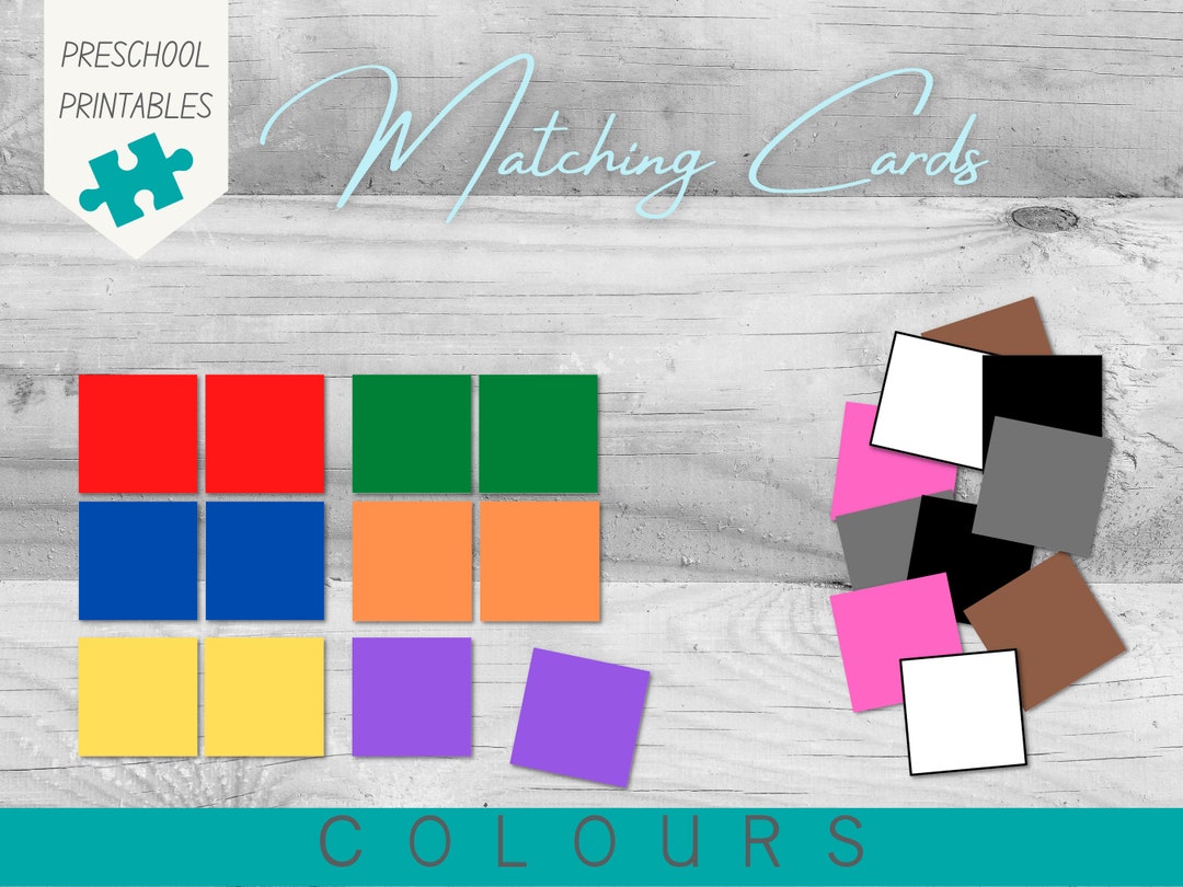 Colour Matching Activity & Poster Set | PDF Printable - Etsy