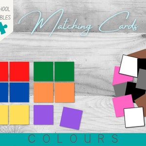 Colour Matching Activity & Poster Set | PDF Printable - Etsy