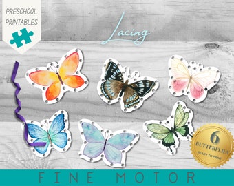 Sea Ocean Animals Lacing Card Activity | Preschool & Homeschool ...