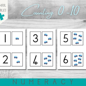 Preschool Counting Activity | Matching Cards | Numbers 0 - 10 | PDF ...