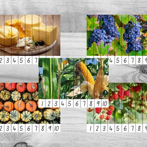 Farm Produce Number Puzzle | 1-10 | PDF Printable - Etsy