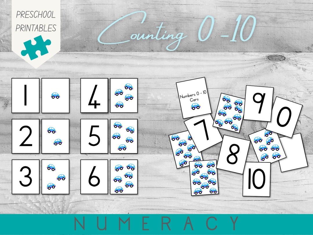 Preschool Counting Activity | Matching Cards | Numbers 0 - 10 | PDF ...