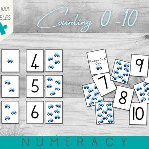 Preschool Counting Activity | Matching Cards | Numbers 0 - 10 | PDF ...