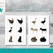 Farm Animal Shadow Matching Cards | 12 Sets | PDF Printable - Etsy