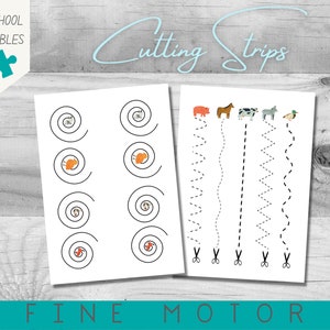 Shapes Cutting Strips | Preschool & Homeschool Activity | Fine Motor ...