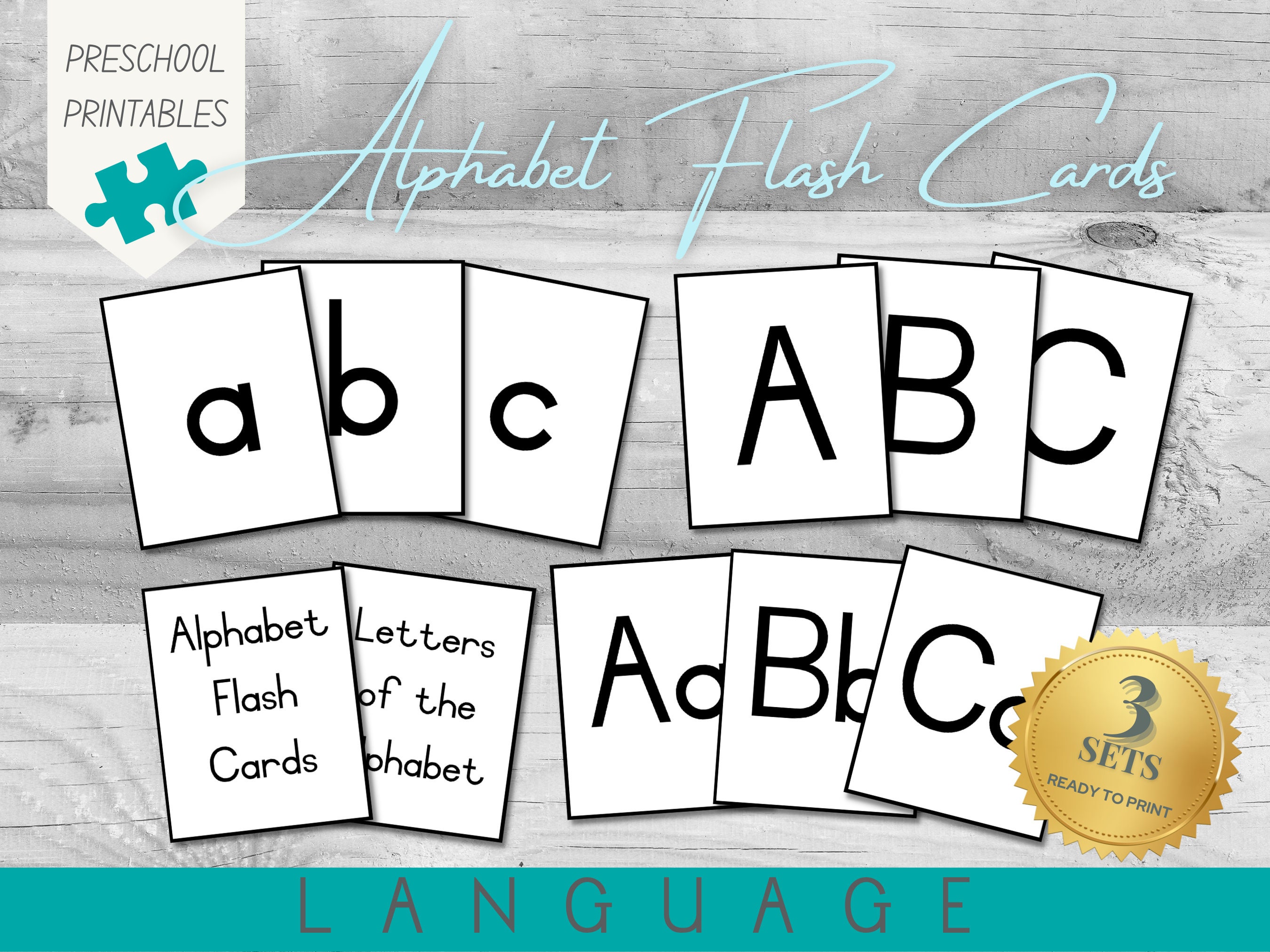 Alphabet Preschool Activity | Uppercase and Lowercase | PDF Printable ...
