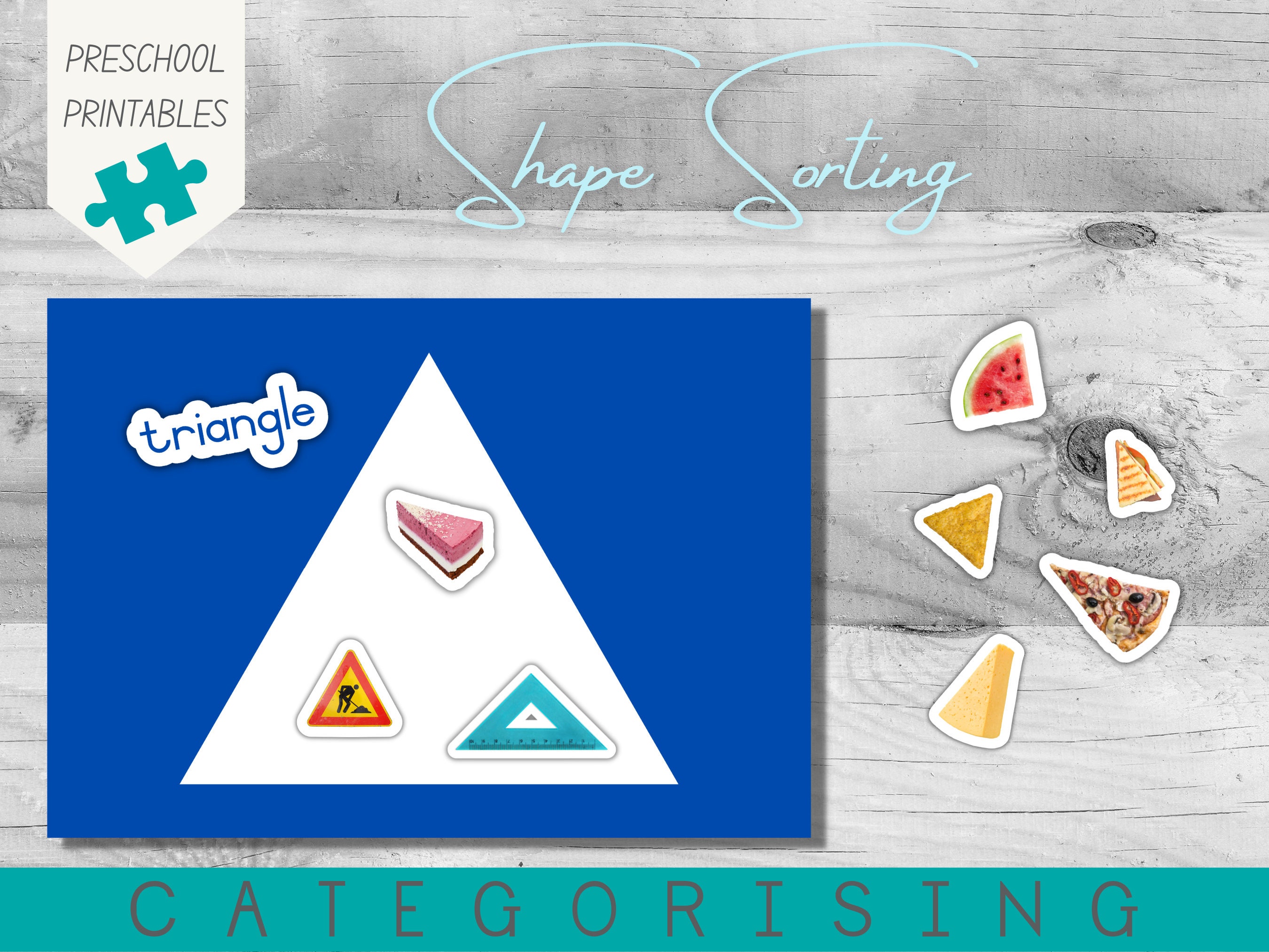 Shape Categorising & Recognition Sorting Activity Preschool Shapes ...