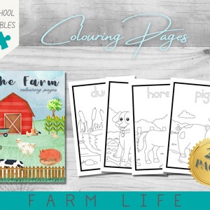 Farm Theme Bundle | Preschool and Homeschool Activities | Colouring ...
