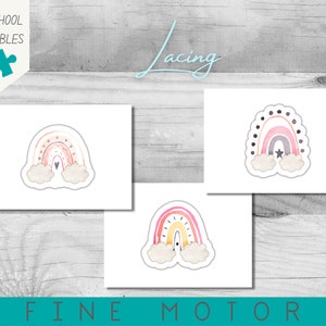 Rainbow Lacing Card Activity | Preschool & Homeschool | Montessori ...