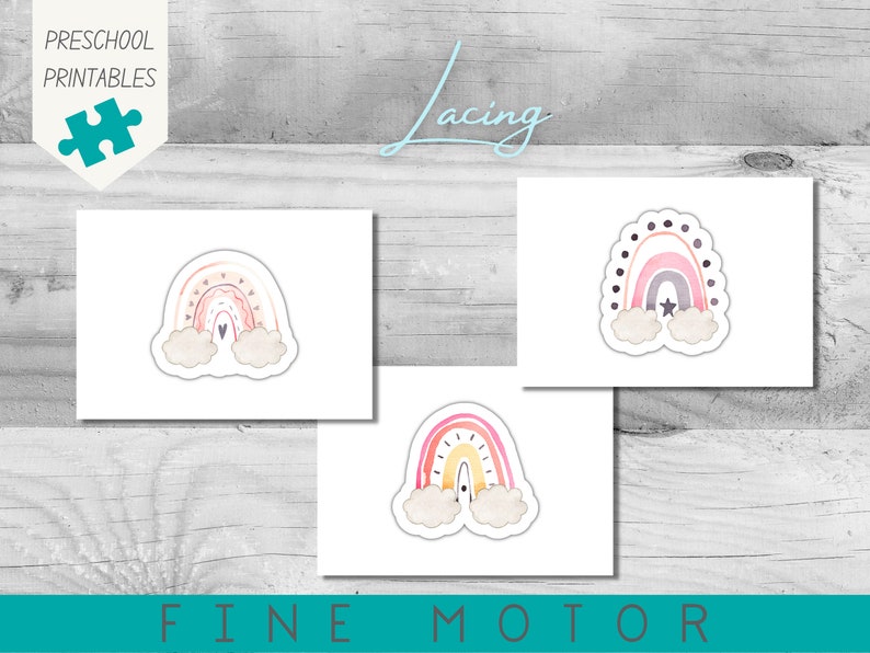 Rainbow Lacing Card Activity | Preschool & Homeschool | Montessori ...