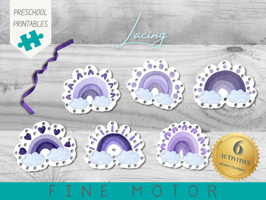 Rainbow Lacing Card Activity | Preschool & Homeschool | Montessori ...
