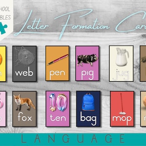 CVC Words Letter Formation Activity | Phonics | Writing Skills ...