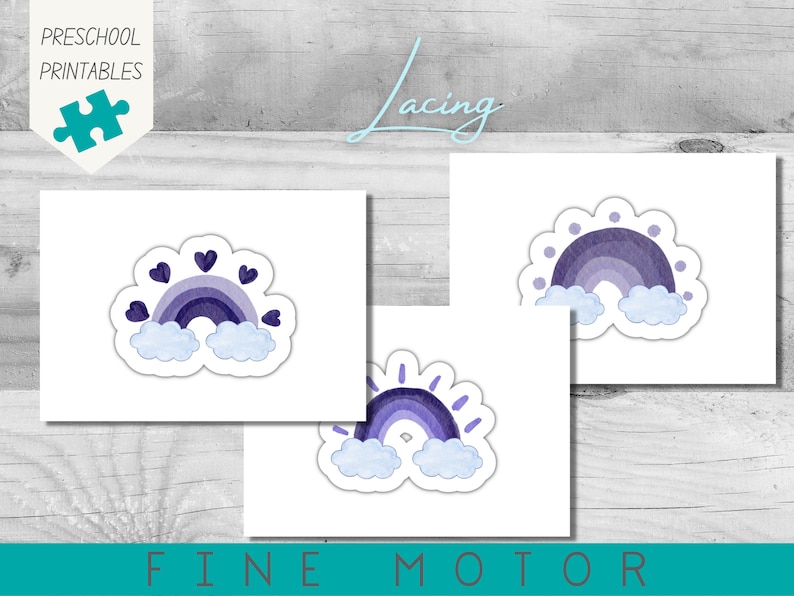 Rainbow Lacing Card Activity | Preschool & Homeschool | Montessori ...