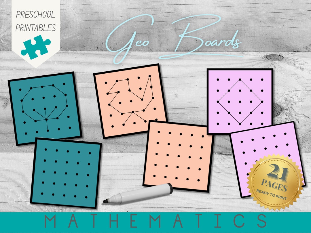 Geo Boards | Preschool and Homeschool Printable | Maths Manipulative ...