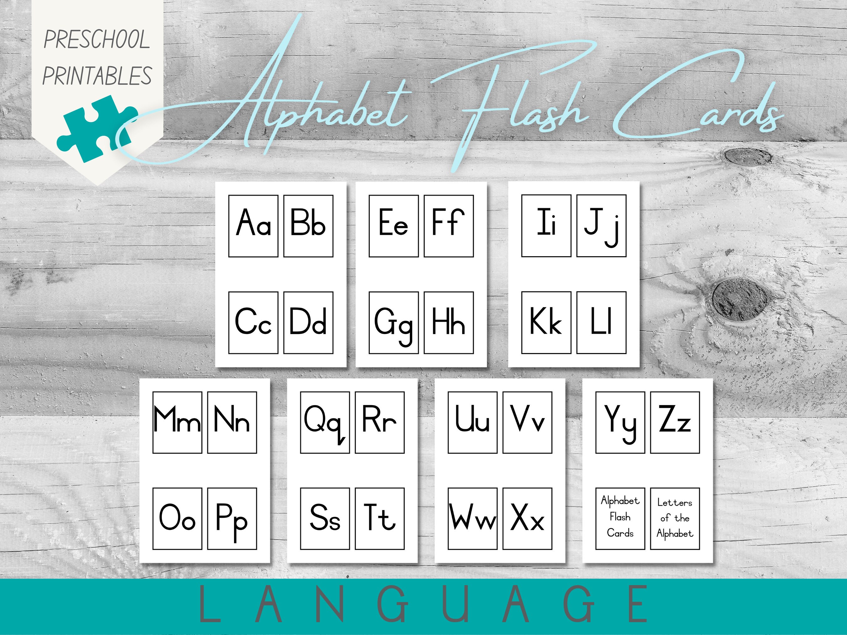 Alphabet Preschool Activity | Uppercase and Lowercase | PDF Printable ...