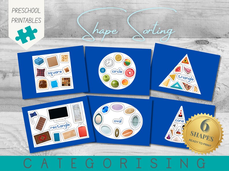 Shape Categorising & Recognition | Sorting Activity | Preschool Shapes ...