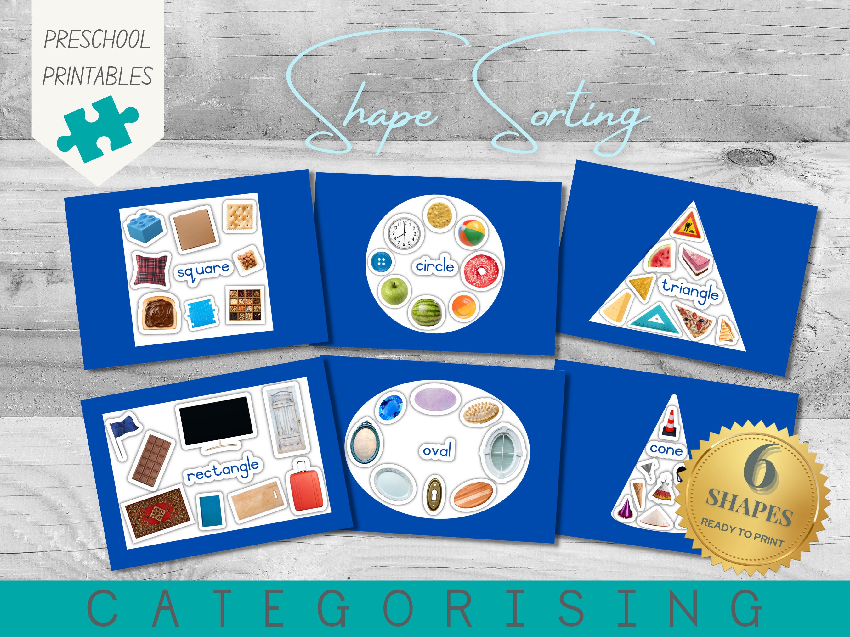 Shape Categorising & Recognition Sorting Activity Preschool Shapes ...