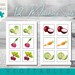 Vegetable Matching Preschool Activity | 12 Sets | 24 Cards | High ...
