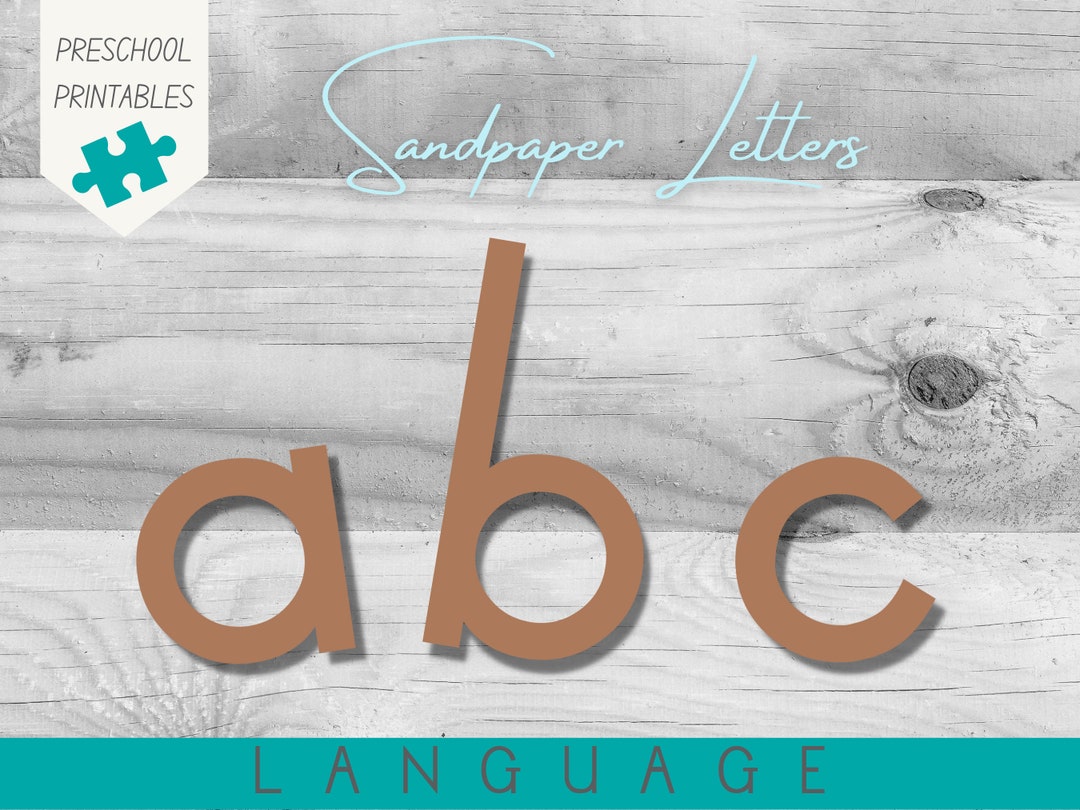 Alphabet Printable | Preschool & Homeschool | Montessori 'sandpaper ...