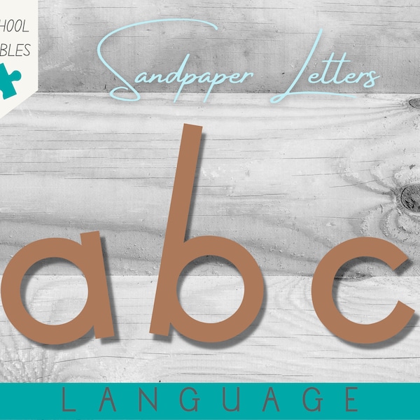 Sandpaper Letters Montessori - Etsy