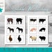 Farm Animal Shadow Matching Cards | 12 Sets | PDF Printable - Etsy