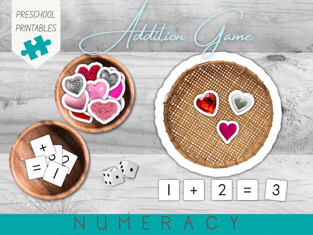 Preschool Addition Game Activity | Homeschool Maths | Concrete Maths ...