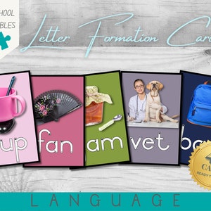 CVC Words Letter Formation Activity | Phonics | Writing Skills ...