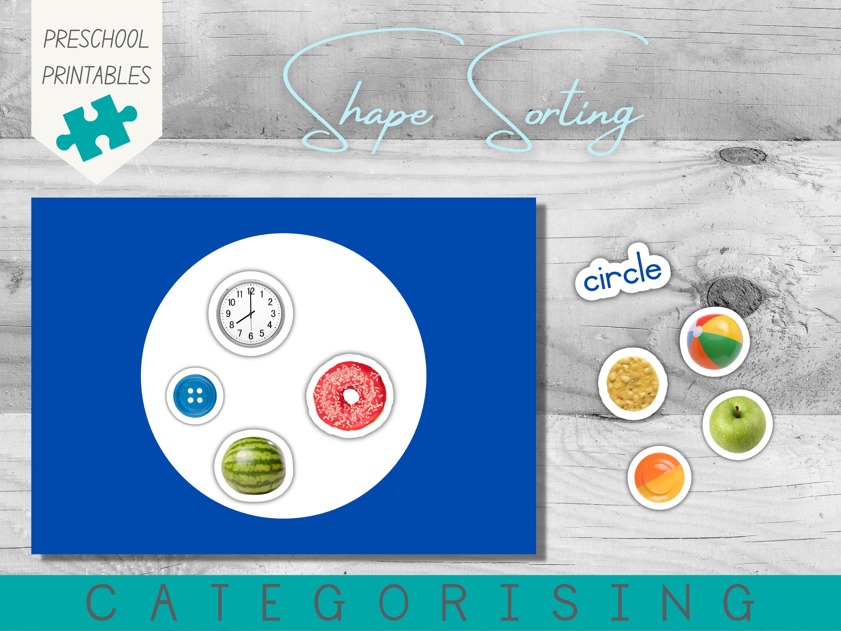 Shape Categorising & Recognition Sorting Activity Preschool Shapes ...