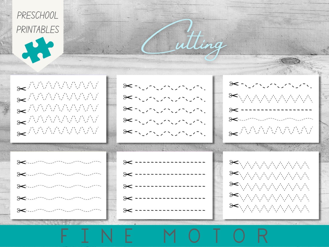 Cutting Strips | Preschool and Homeschool Activity | Fine Motor Control ...