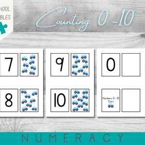 Preschool Counting Activity | Matching Cards | Numbers 0 - 10 | PDF ...
