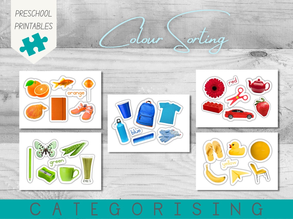 Colour Categorising and Sorting Activity 10 Colours Matching Toddler ...