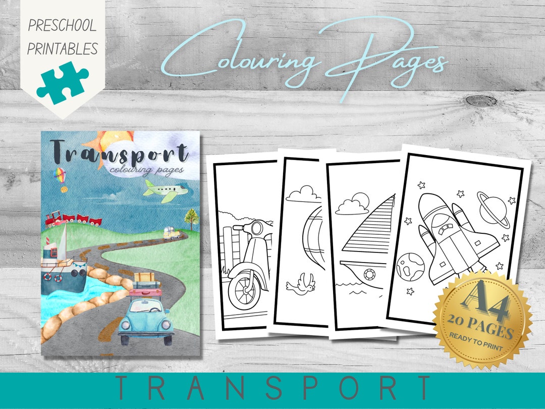 Transport Colouring Pages | Preschool Activity | Home & School ...