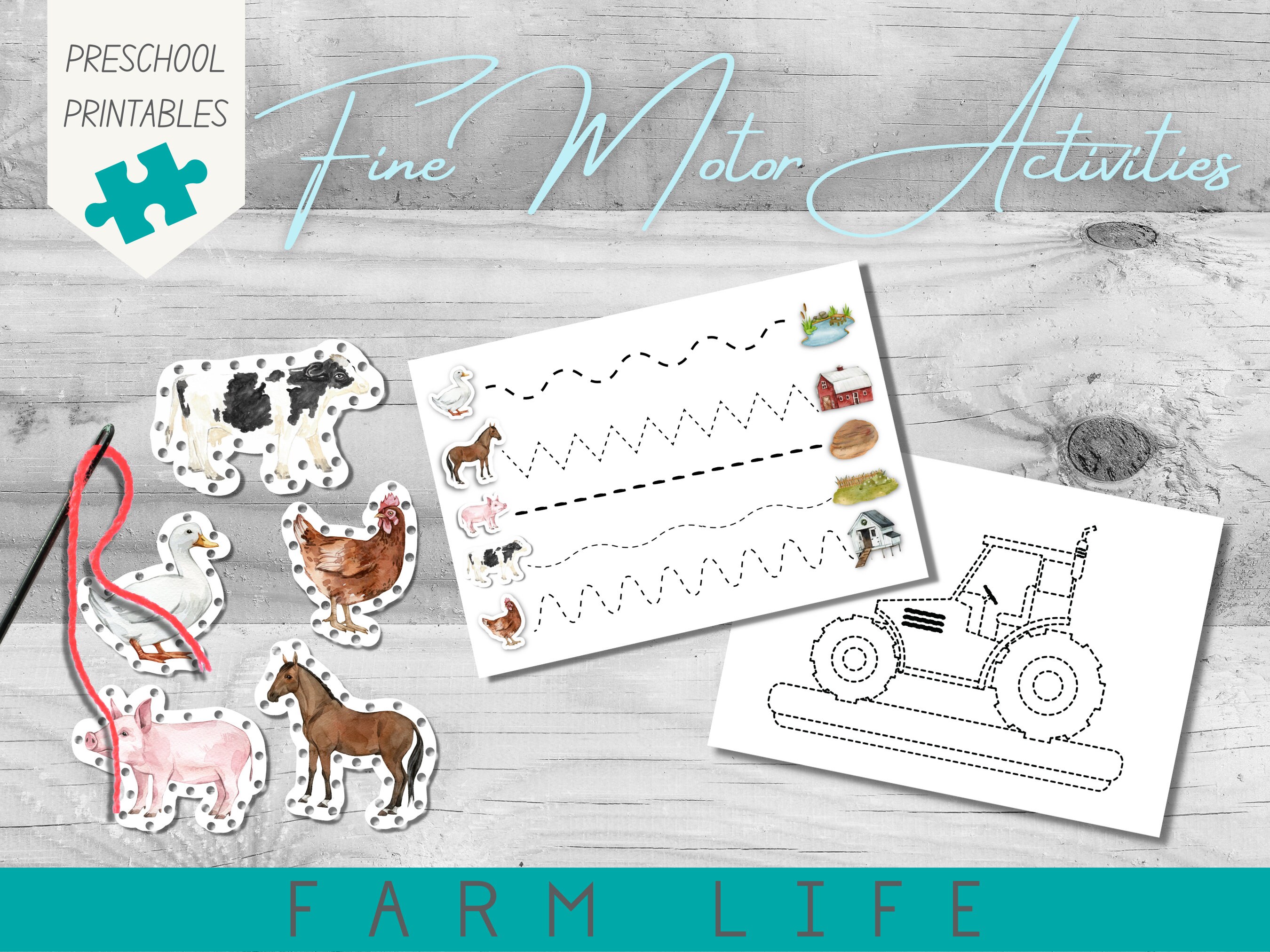 Farm Theme Bundle | Preschool and Homeschool Activities | Colouring ...