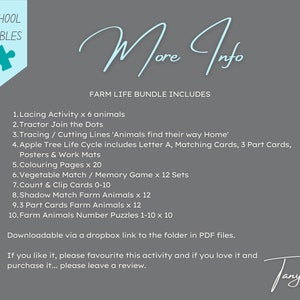 Farm Theme Bundle | Preschool and Homeschool Activities | Colouring ...