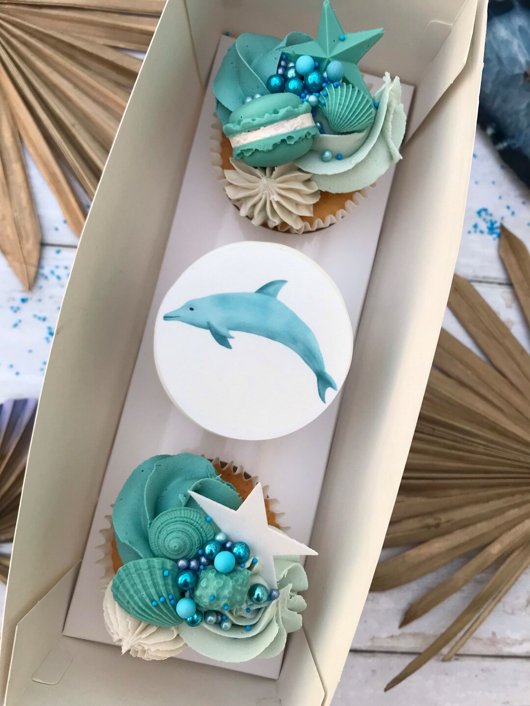 Dolphin Edible Image for Cake Decorating Ocean Animal Cake Toppers ...