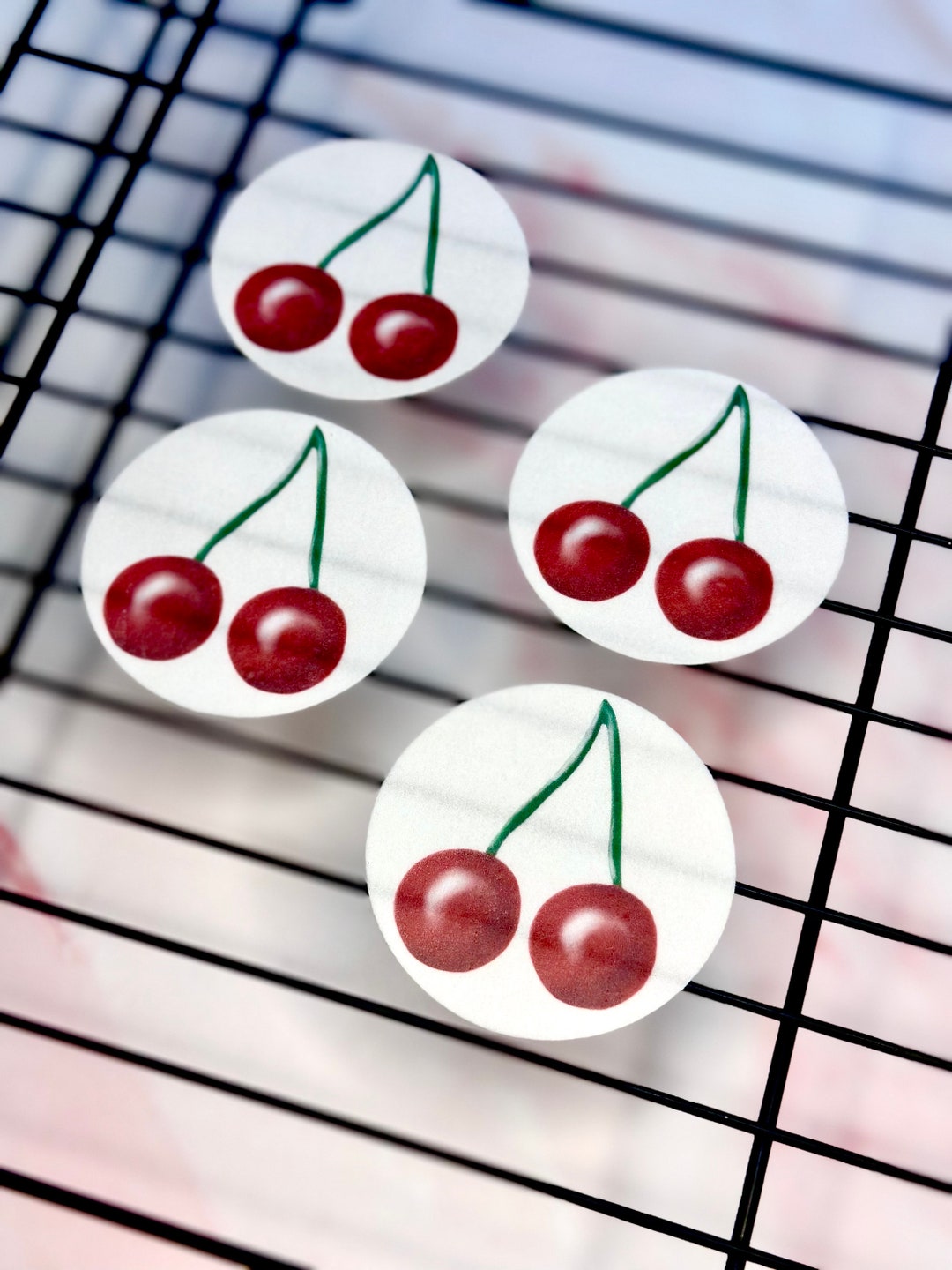 Cherry Print Valentines Day Edible Image Valentines Icing Sheet Toppers ...