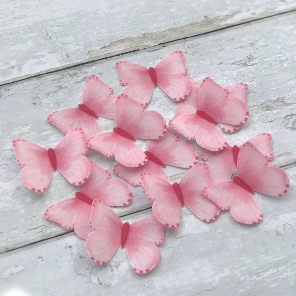 Pink Butterflies Cake Decorations - Etsy UK