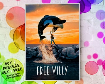 Free Willy Poster - Etsy