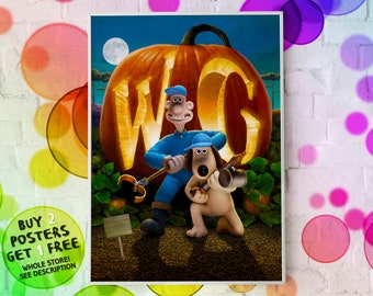 Wallace and Gromit Poster - Etsy UK