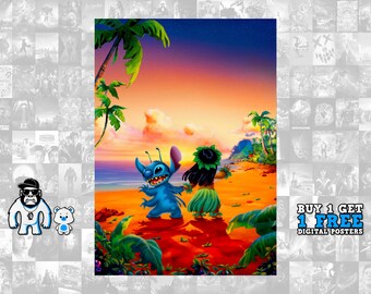 Stitch Poster Art - Etsy