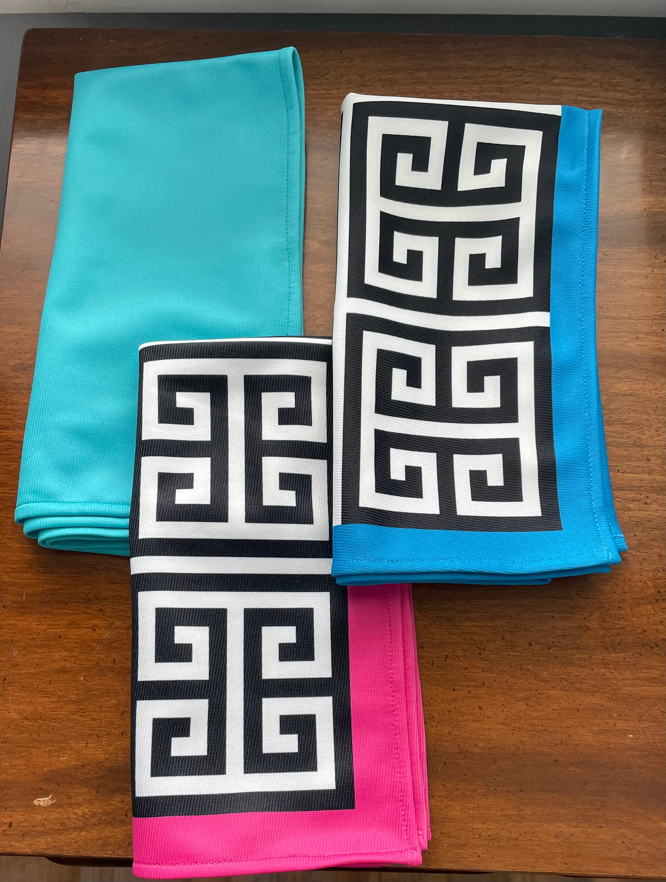 Greek Key Tablecloth & Matching Napkins, Made in the U.S.A. From ...