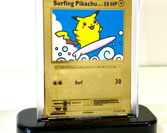 Surfing Pikachu Card - Etsy