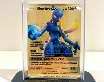 Mewtwo Gold Card | Etsy