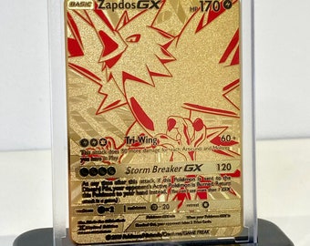 Zapdos Gx Gold Card - Etsy